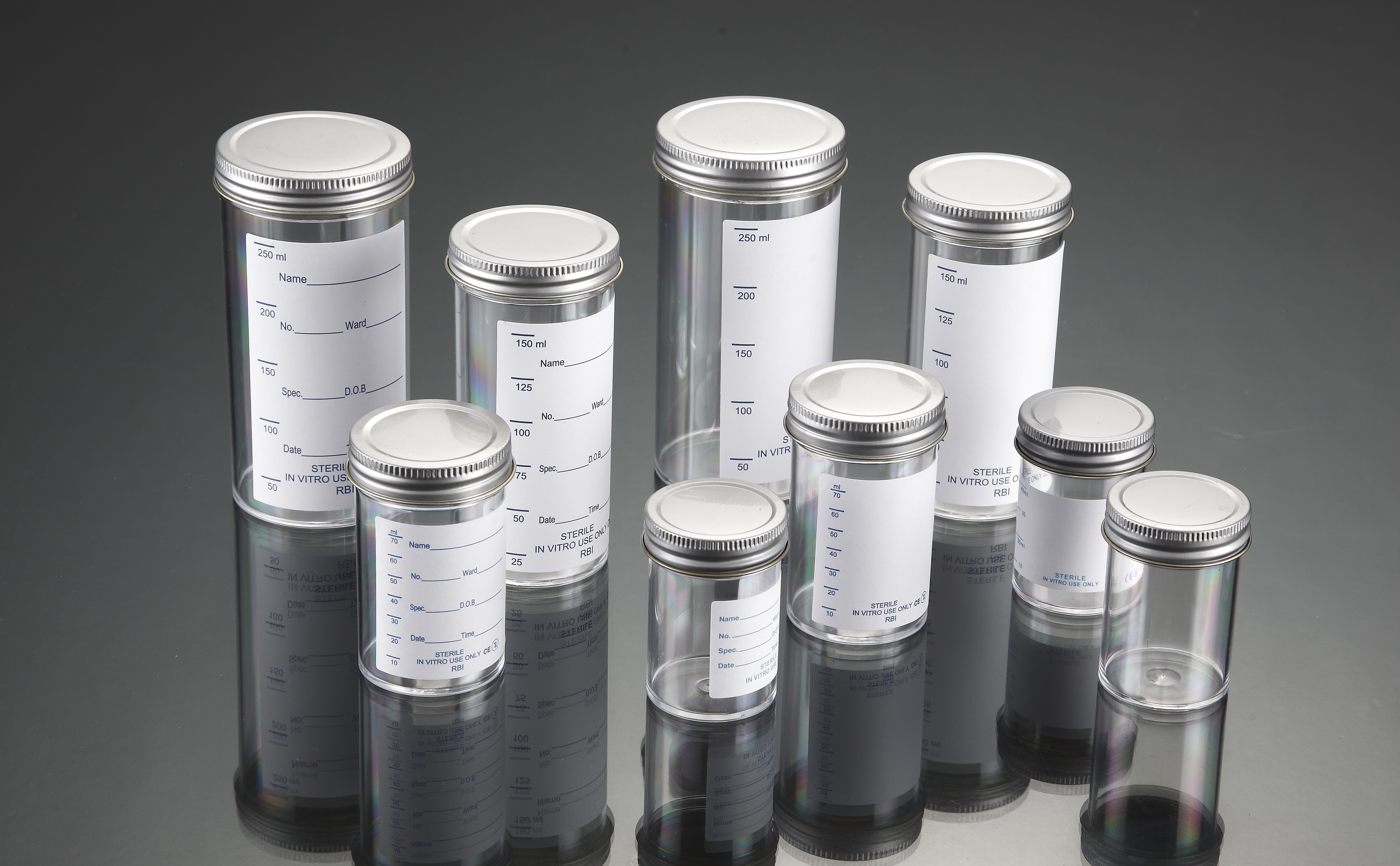 Runlab Specimen Container With Metal Flowed Seal Inert Liner Cap ...